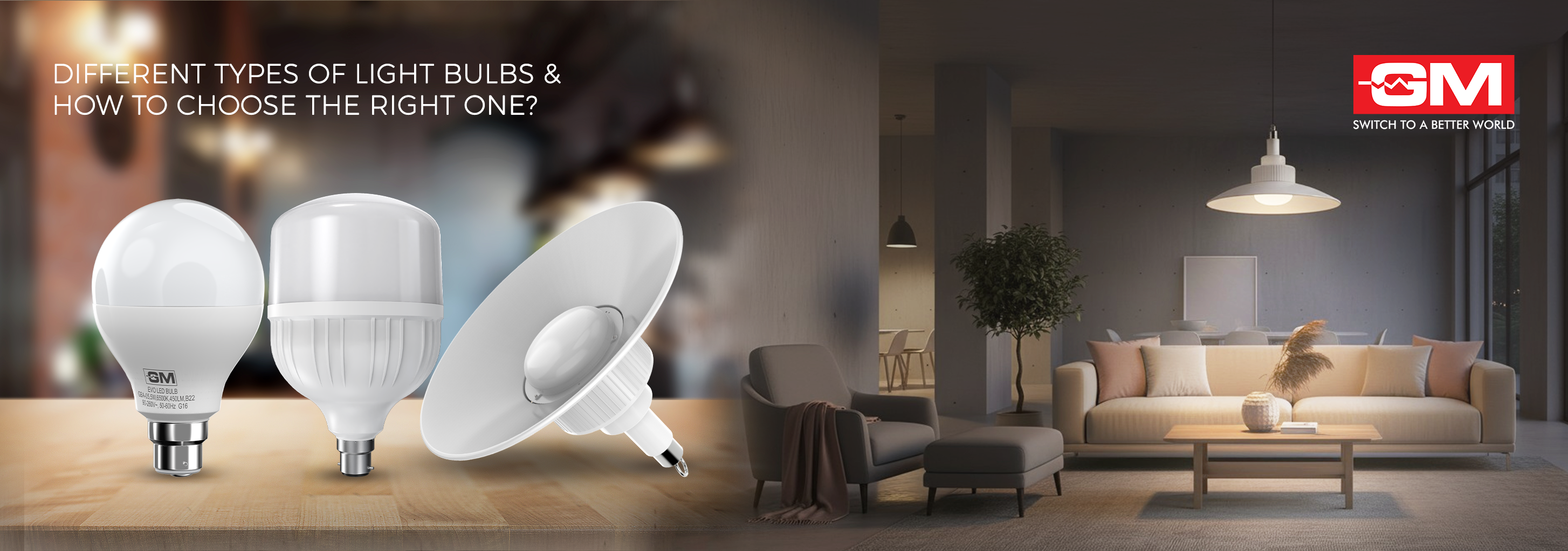 Types of Light Bulbs & How to Choose the Right One?